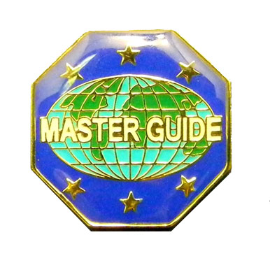 Master Guide 6 Star Word ¾" Specialty Pin - Pathfinder Shirts
