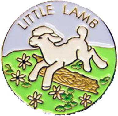 Little Lamb Round Pin - Pathfinder Shirts